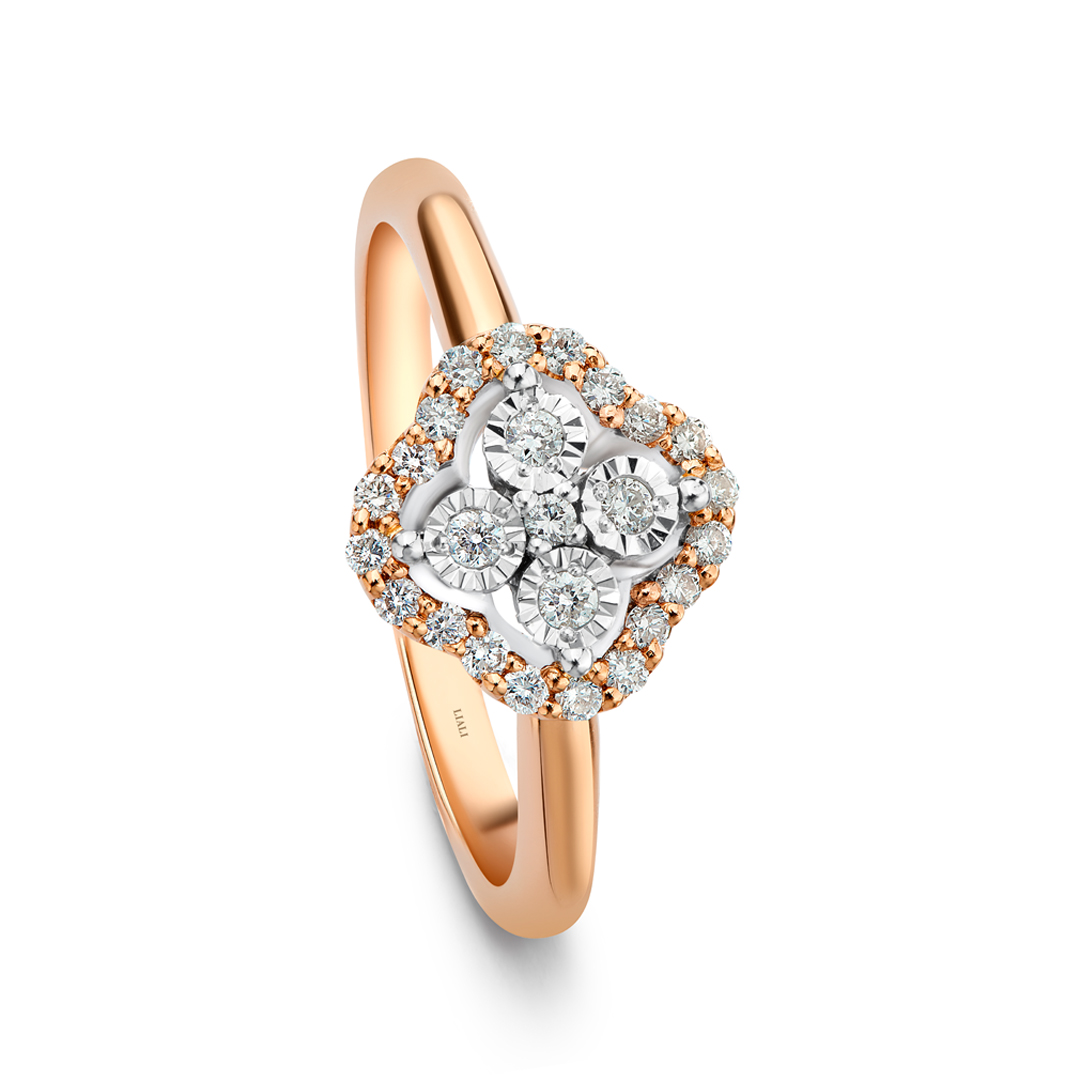 Al Liali Jewellery - Clove Ring in 18K Gold and Diamonds | Mall of the ...