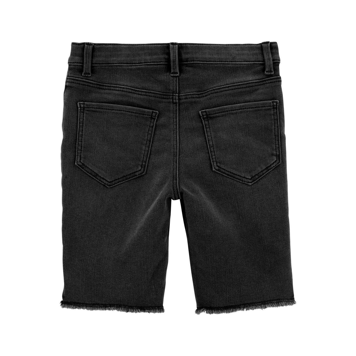 Mid Rise Denim Shorts