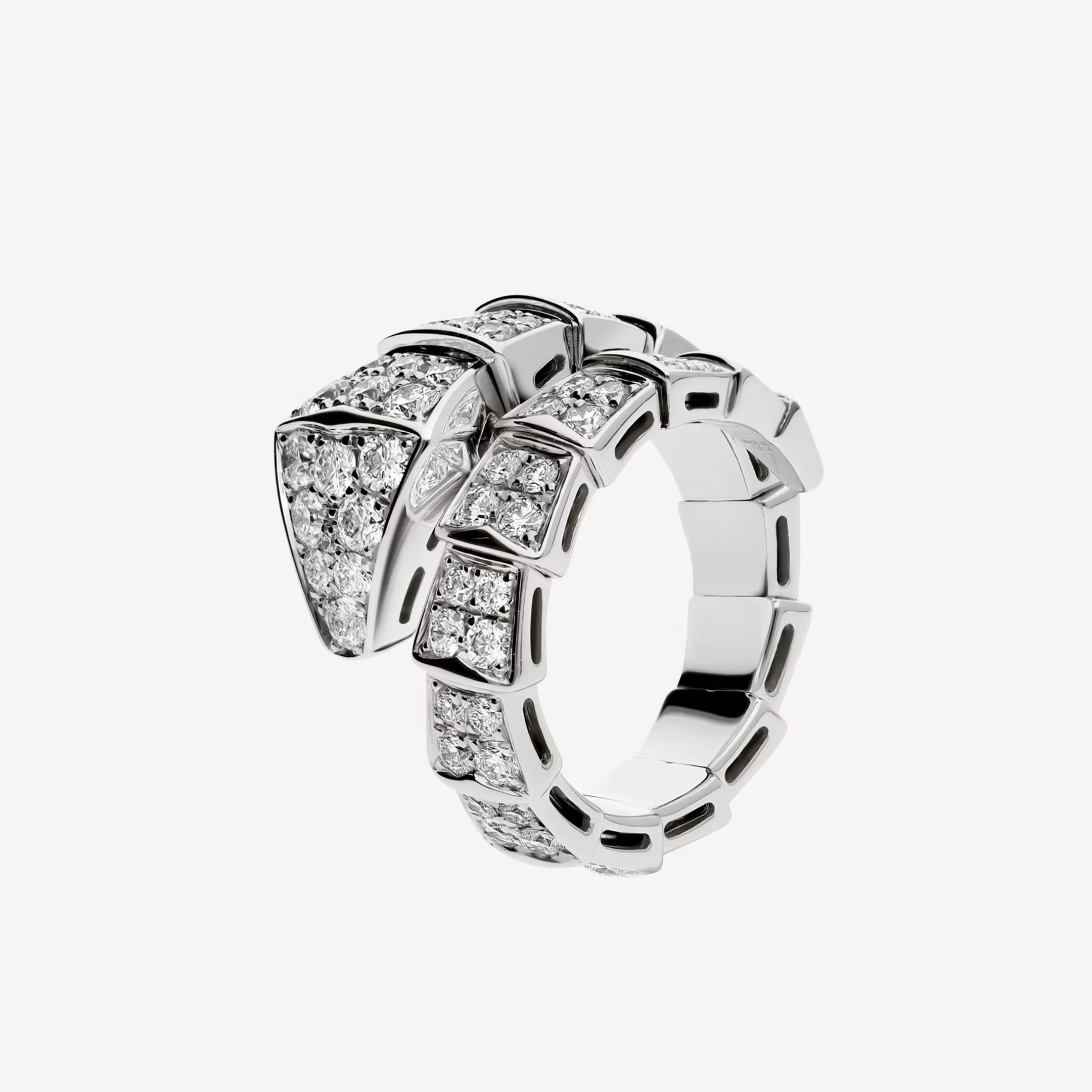 BVLGARI Serpenti Viper Ring White Gold